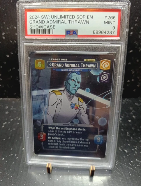 STAR WARS UNLIMITED Spark of Rebellion Grand Amiral Thrawn 266 Showcase ...