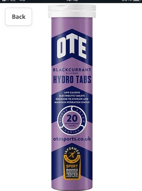 OTE HYDRATION TABLETS with Electrolytes, Effervescent Hydro Tabs ...