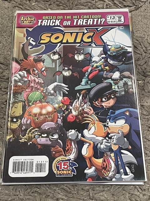 SONIC THE HEDGEHOG X Archie Comic Issue 13 Rare Sega £20.00 - PicClick UK