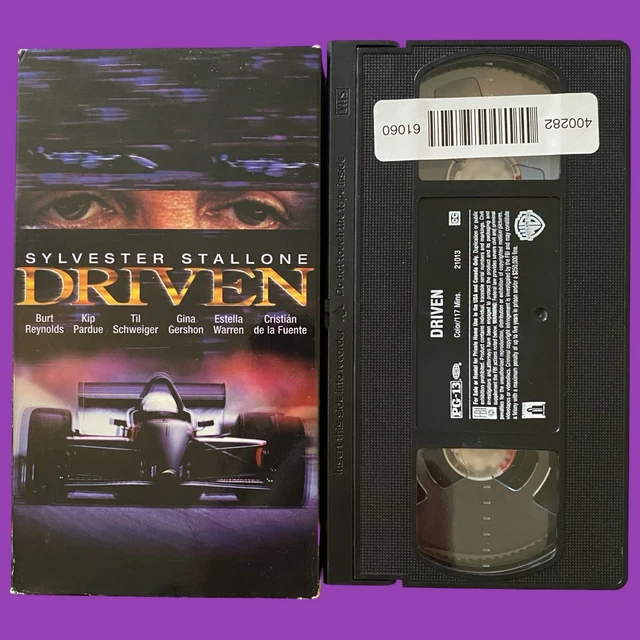 DRIVEN- VHS movie. Sylvester Stallone. Former Blockbuster Rental. Free ...