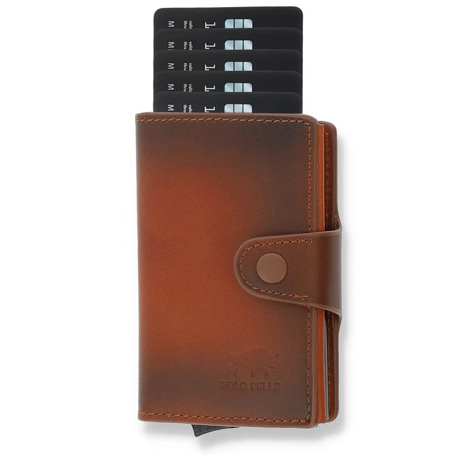 NEU: SOLO PELLE® Slim Wallet Mondo ohne Münzfach [bis zu 13 Karten ...