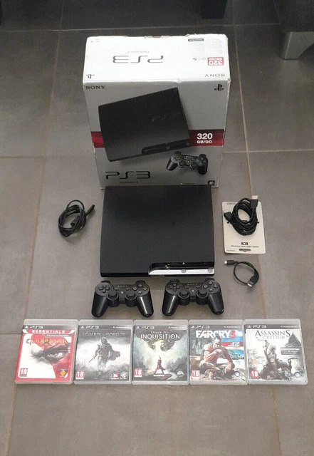 CONSOLE PS3 SLIM 320 Go en boite + JEUX EUR 120,00 - PicClick FR