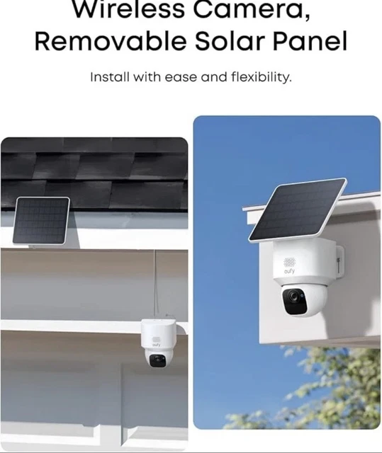 EUFY SOLOCAM E30 2K Solar Security Camera Outdoor Wireless, 360° Pan £ ...