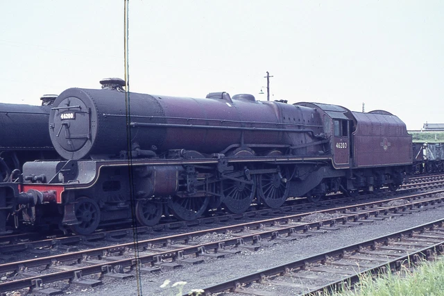 ORIGINAL STEAM SLIDE . BR ex-LMS PRINCESS ROYAL Steam Loco 46200 . Kingmoor 1963 £3.99 - PicClick UK