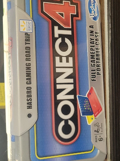 HASBRO GAMING ROAD Trip Connect 4 Portable Board Game Plastic Carrying ...