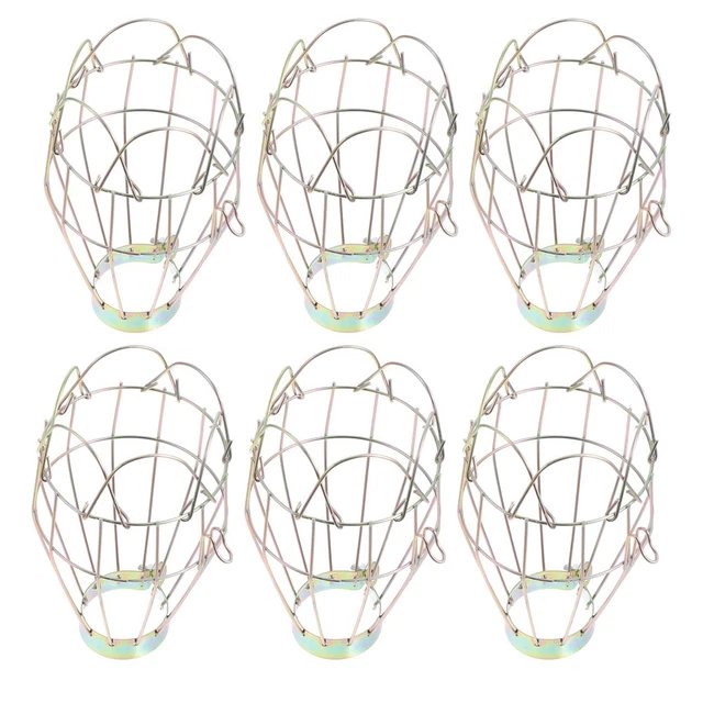 6 PCS REPTILE Heat Lamp Protection Net Anti-scalding Lampshade Cage $39 ...