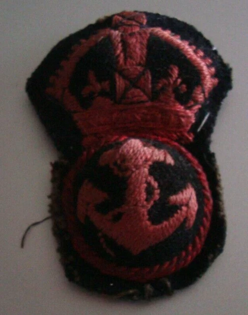 ORIGINAL BRITISH ROYAL NAVY WW2 - KC NAVY PO CAP INSIGNIA BADGE £8.50 ...