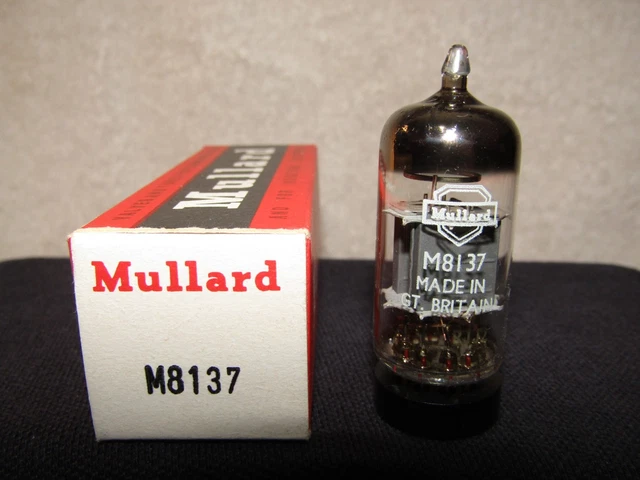 NOS MULLARD M8137/ECC83 Made In Great Britain With Box Plates $250.00 ...