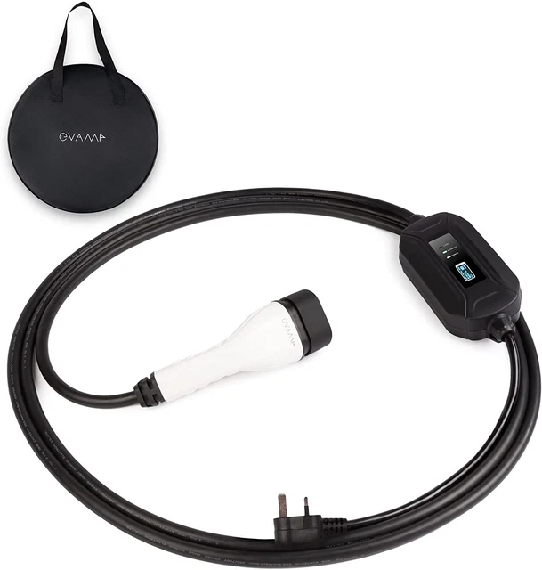 SMART EQ FORFOUR Charging Cable Type 2 UK Plug Home Socket EV PHEV ...