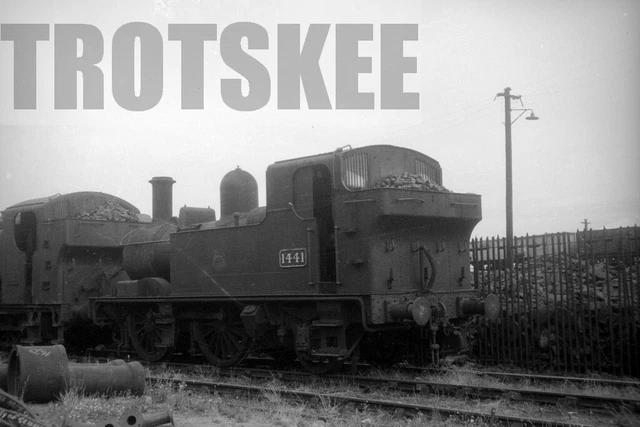 35MM NEGATIVE BR British Railways Steam Loco 1441 Class 14xx Gloucester ...