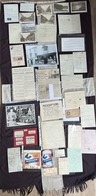 VICTORIAN - 1950S Lot Receipts Labels Invoices Letters Chemist Helston ...