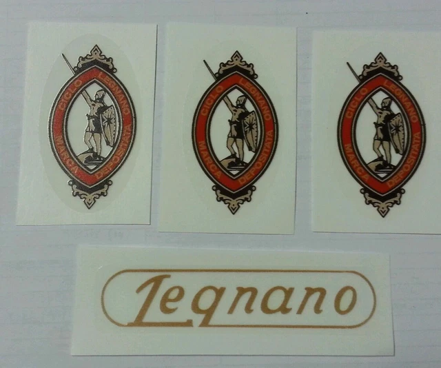 ADESIVI ETICHETTE STICKERS Legnano Bici Bicicletta Telaio Epoca Vintage ...