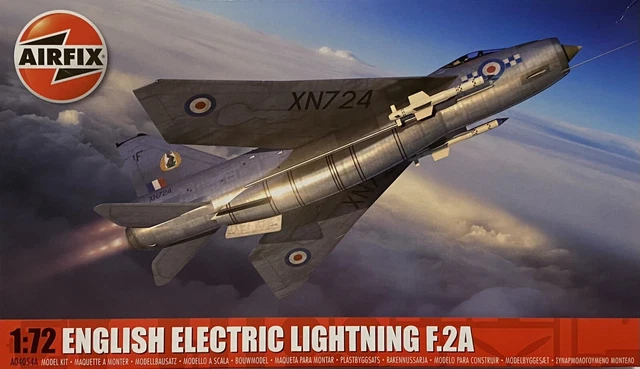 AIRFIX ENGLISH ELECTRIC Lightning F2A 1:72 Scale Model Kit - A04054A £ ...