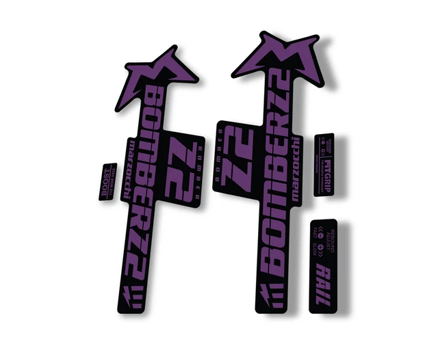 MARZOCCHI BOMBER Z2 E Bike 2022 Fork Suspension Sticker Decal Kit Purple EUR 16,80 - PicClick FR
