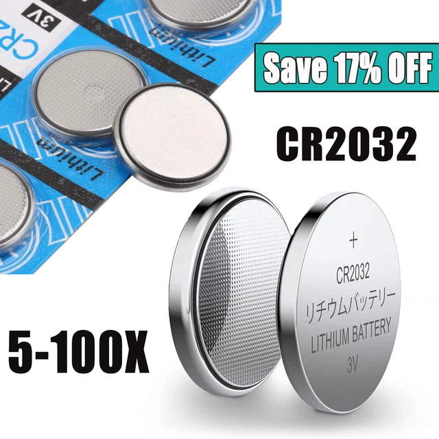 BATTERIA 10-100X CR2032 DL2032 ECR2032 BR203 Batterie cella pulsante ...