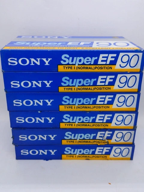 SONY EF 90 Audio cassette Type I lot of 5 New EUR 32,60 - PicClick FR