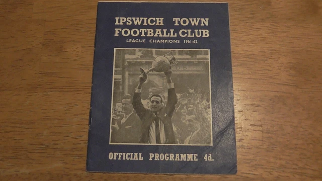 IPSWICH TOWN V Wolves 22Nd September 1962 £1.75 - PicClick UK