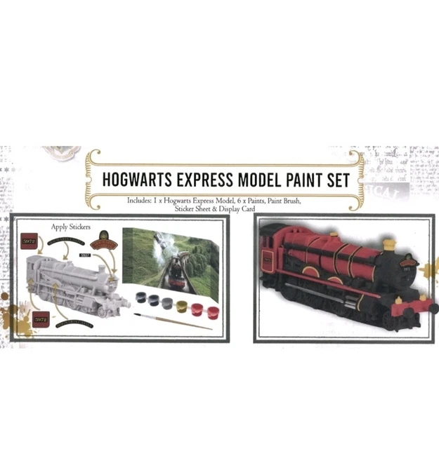 HARRY POTTER HOGWARTS Express Steam Train Model Paint Your Own Kit ...