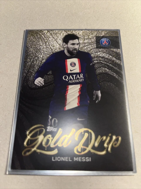 CARTE DE FOOT Topps PSG Lionel Messi Gold Drip EUR 4,99 - PicClick FR