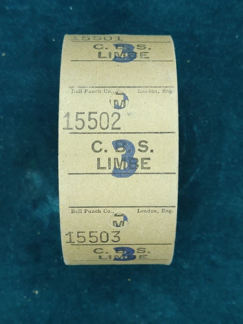 CBS LIMBE CAMEROON 3 Bus Conductor Clippy Ultimate Ticket Machine Roll ...