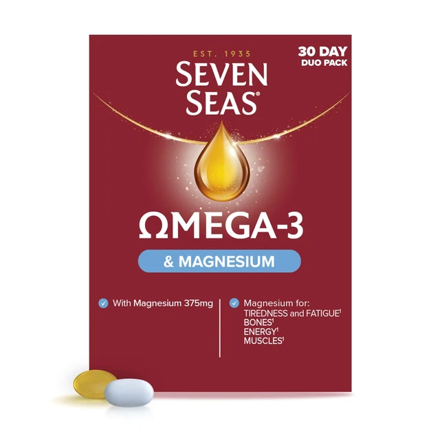 OMEGA 3 FISH Oil and Magnesium Omega 3 Plus Vitamin D for Whole Body ...