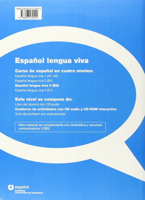 ESPANOL LENGUA VIVA: Cuaderno De Actividades + Cdr 3 Spanish textbook ...
