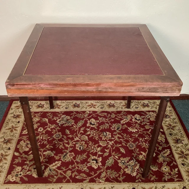 VTG MCM LEG-O-MATIC Folding Wood RV Retro Table by Lorraine Metal Mfg ...