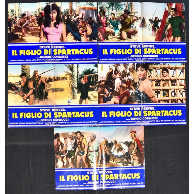 PHOTOBUSTES LE FILS De Spartacus Steve Reeves Bruno Corbucci Sernas ...