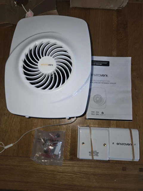 ENVIROVENT FILTERLESS INFINITY Extractor Fan - White £1.13 - PicClick UK