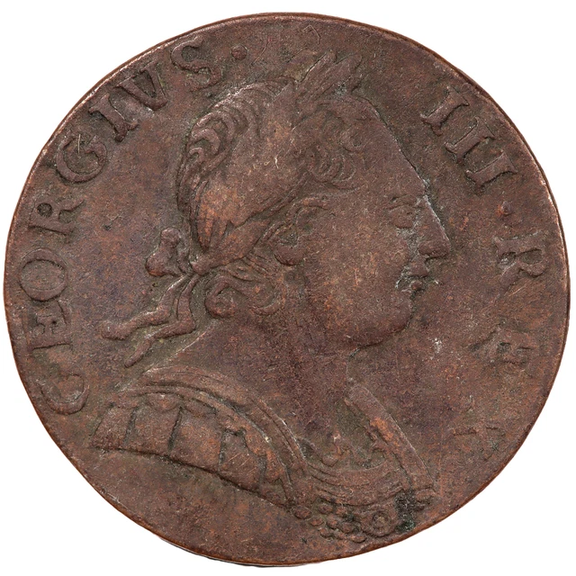 1775 GEORGE III Halfpenny Coin (#4939) £30.00 - PicClick UK