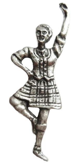 SCOTTISH HIGHLAND DANCER Quality Handmade Pewter Lapel Pin Badge £7.00 ...