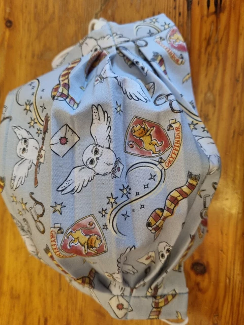 HARRY POTTER HEDWIG themed face mask cotton 3 layer handmade washable ...