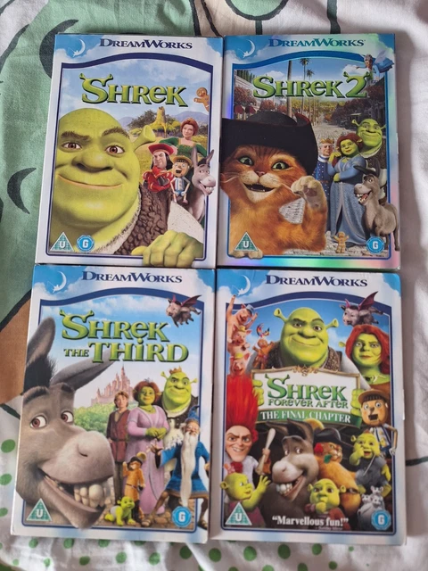 SHREK DVD BUNDLE. All 4 Films With Cardboard Sleeves. kids dvds ...