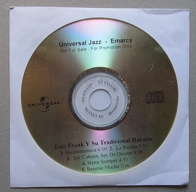 CD : LUIS FRANK y su Tradicional Habana 'Guantanamera' +4 - rare ...