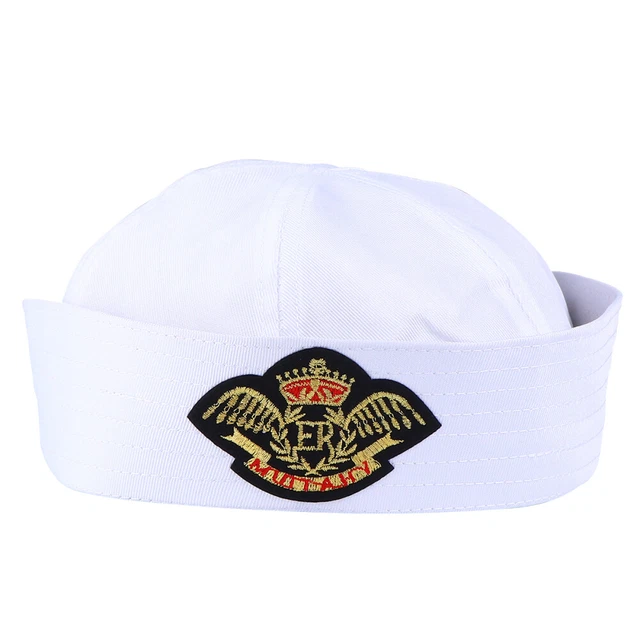 NAVY COSTUME CAPS First Mate Hat Sailor Sea Child Men and Women £7.68 ...
