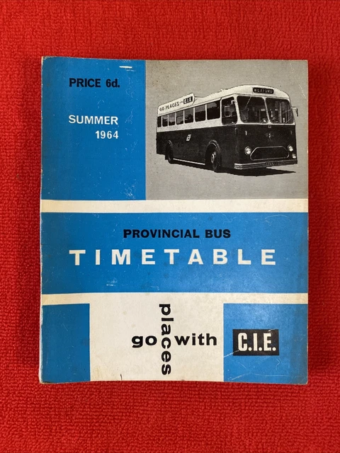 CIE PROVINCIAL BUS Timetable Book Summer 1964 $18.66 - PicClick