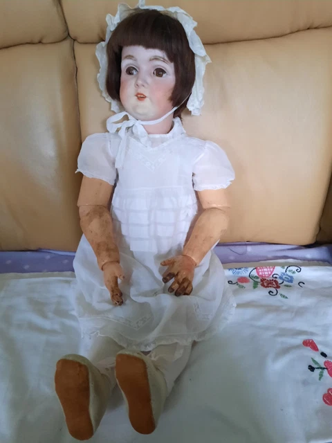 ANTIKE-PORZELLANKOPFPUPPE! 79 CM v. Kestner EUR 220,00 - PicClick DE