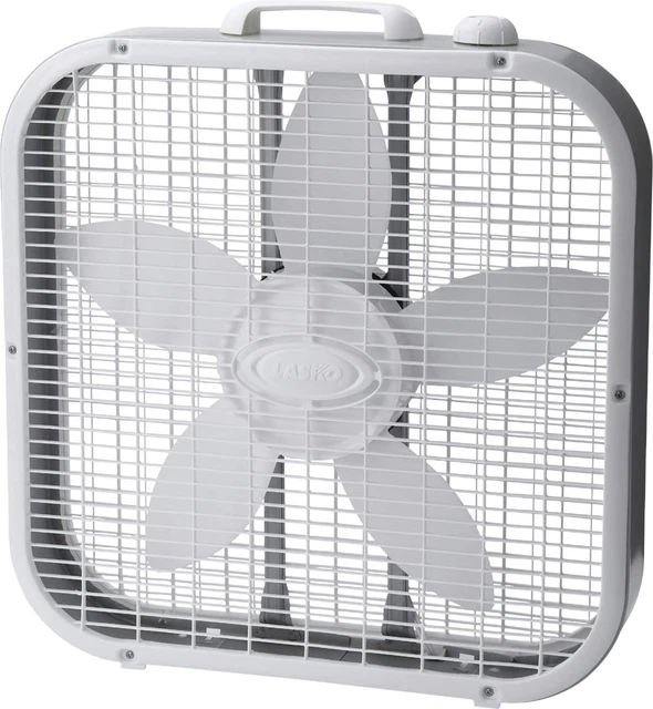LASKO - 20 in. Air Circulating Box Fan with 3 Speeds - White $24.99 ...