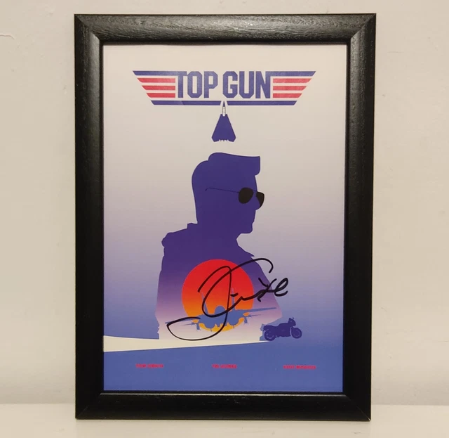 TOM CRUISE SIGNATURE TOP GUN (1986) POSTER MADE BY ME, 21x29,7cm OR 8 ...