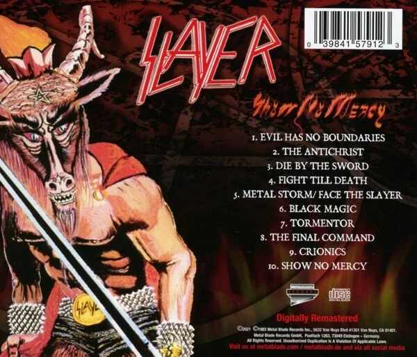 SLAYER - SHOW No Mercy Cd Neuf EUR 12,49 - PicClick FR
