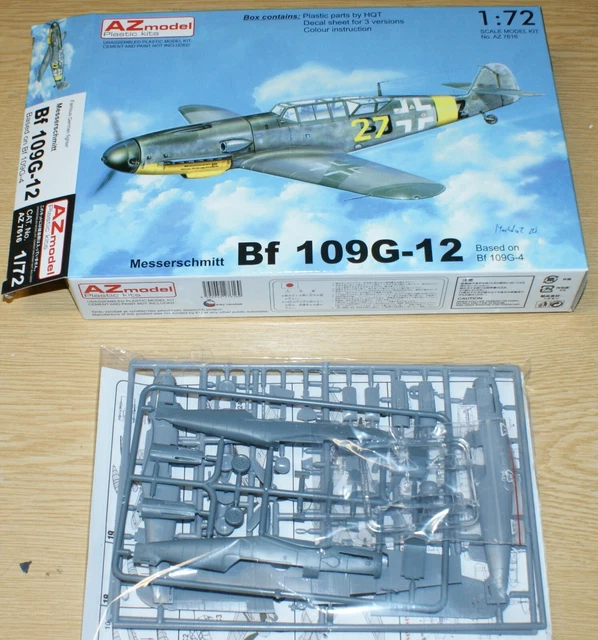 MESSERSCHMITT BF 109G-12 (3x camo) in 1/72 von AZ Model EUR 18,00 - PicClick DE