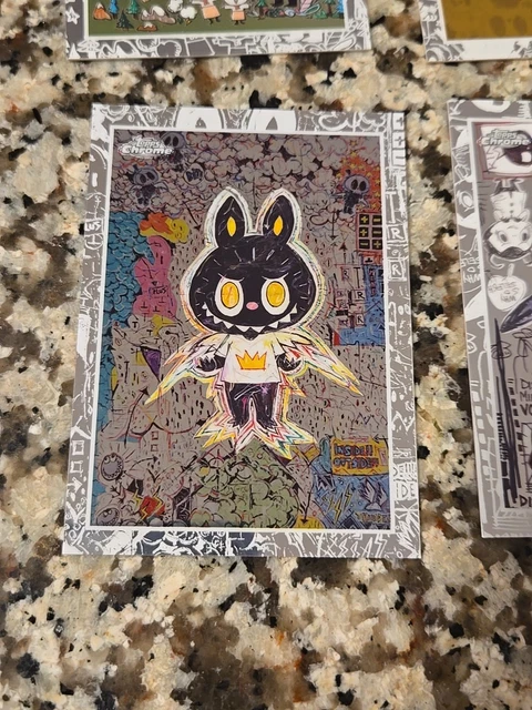 2025 TOPPS CHROME Labubu The Monsters 10th Anniversary 4 Card Complete ...