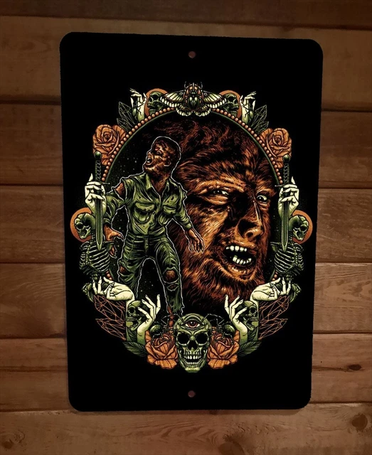 THE WOLFMAN CURSE Classic Werewolf Monster 8x12 Metal Wall Sign Poster ...