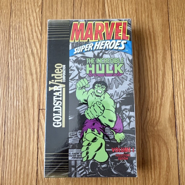 MARVEL SUPER HEROES Incredible Hulk VHS BRAND NEW Sealed Goldstar Video ...