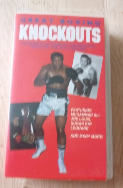 BOXING VHS VIDEO Tape - Great Boxing Knockouts - Featuring Muhammad Ali ...