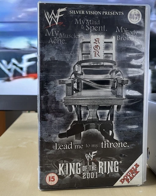 WWF KING OF The Ring 2001 Double VHS PAL Wrestling Video Tape WWE WCW ...