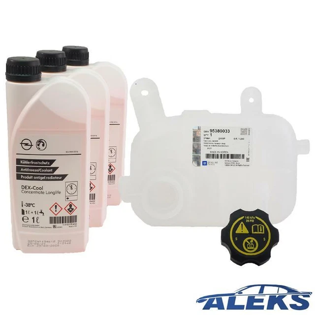 ORIGINAL OPEL GM Vase D'Expansion + 3L Antigel Dex-Cool Mokka 95380033 ...