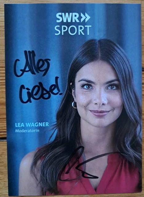 LEA WAGNER ORIG Autogramm signiert Moderation Sport sexy - AK EUR 6,98 ...