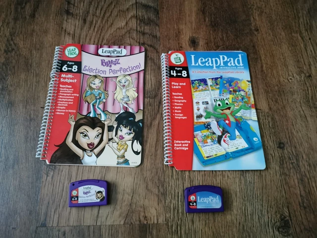 LEAPFROG LEAPPAD BRATZ Election Perfection and Library collection Book ...
