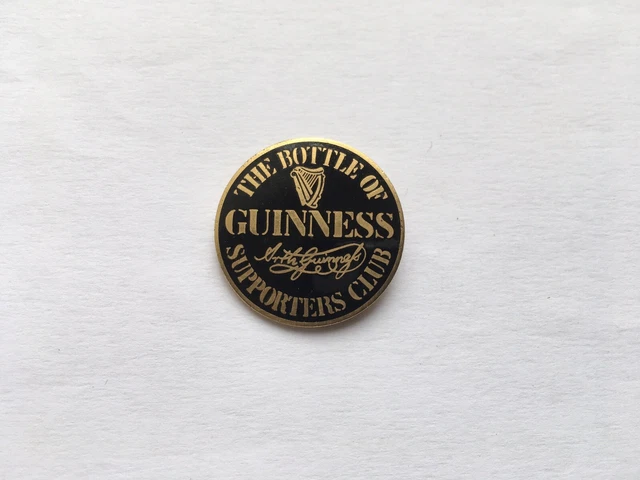 C1980S VINTAGE THE BOTTLE OF GUINNESS SUPPORTERS CLUB ENAMEL PIN BADGE ...